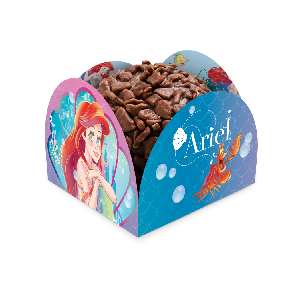 50 Porta Forminha Doces Festa Pequena Sereia Ariel - Fantasia Kids