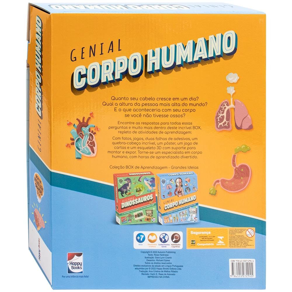 BOX de Aprendizagem - Grandes Ideias: Genial Corpo Humano - Lalalume