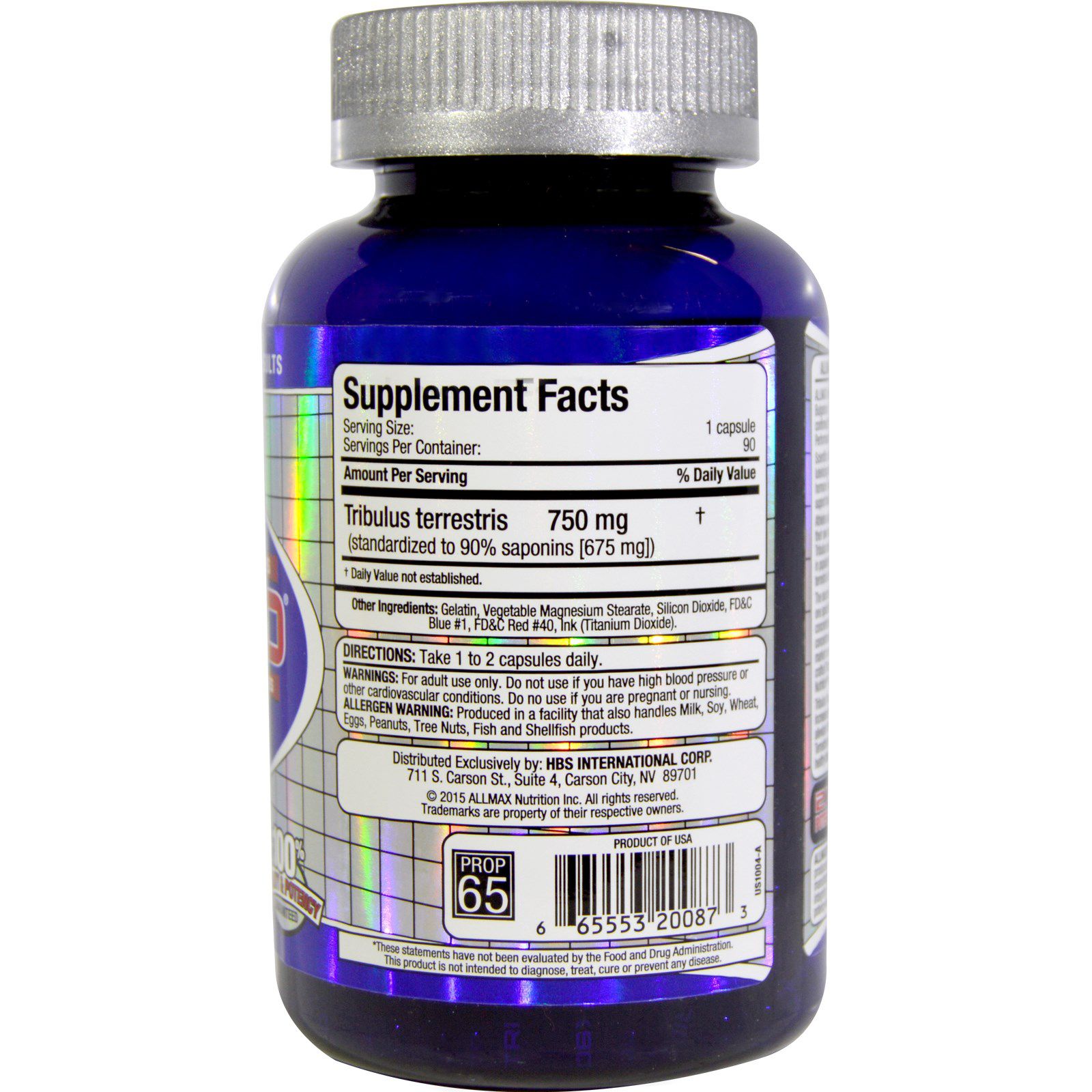 Tribx90 - 90 Cápsulas - Allmax - Primo Suplementos