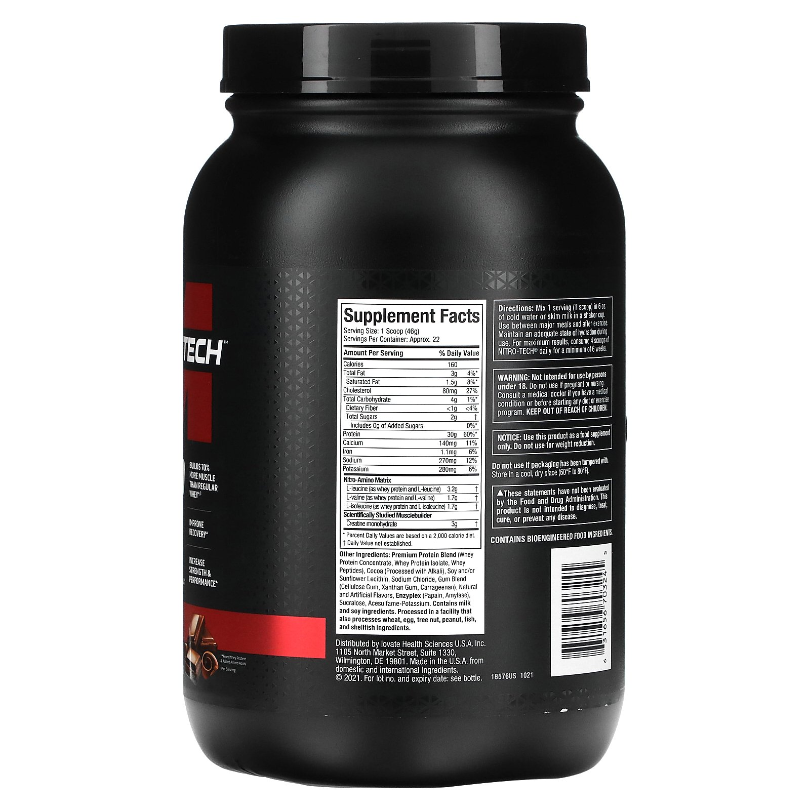 Nitro Tech Whey Gold Isolado MuscleTech: Excelência em Proteína - Primo ...