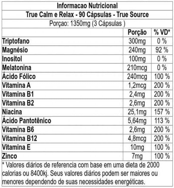True Calm & Relax: Suplemento para relaxar e dormir - Primo Suplementos True Calm & Relax: Suplemento para relaxar e dormir - Primo Suplementos