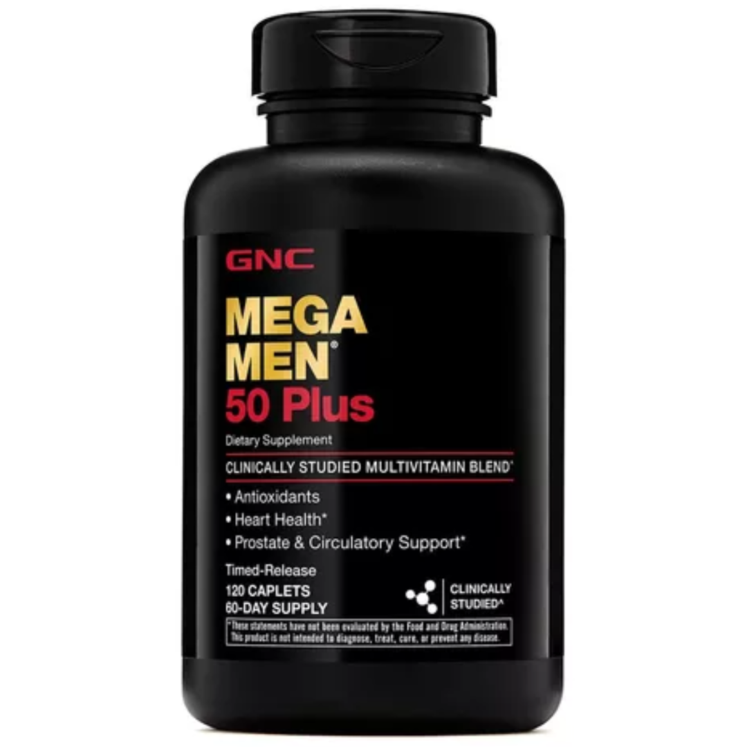 GNC Mega Men 50 Plus - Multivitamínico Completo para Homens 50+ - Primo ...
