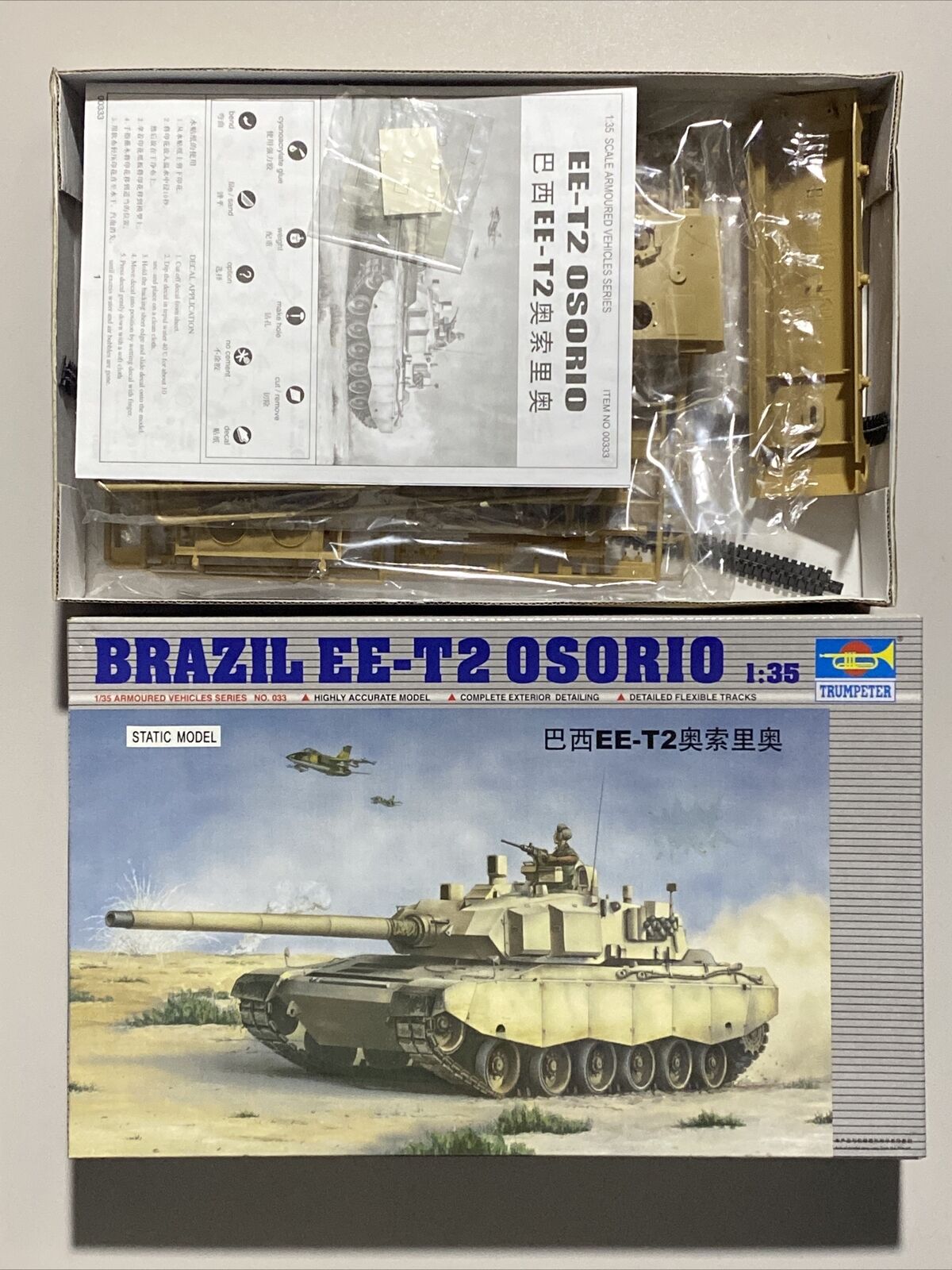 Tanque Brasileiro Engesa EE-T2 Osório 1/35 Trumpeter - Alpha Hobbies ...