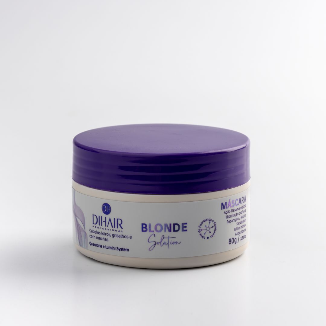 Máscara Blonde Solution 80g - DIHAIR - DIHAIR COSMÉTICOS