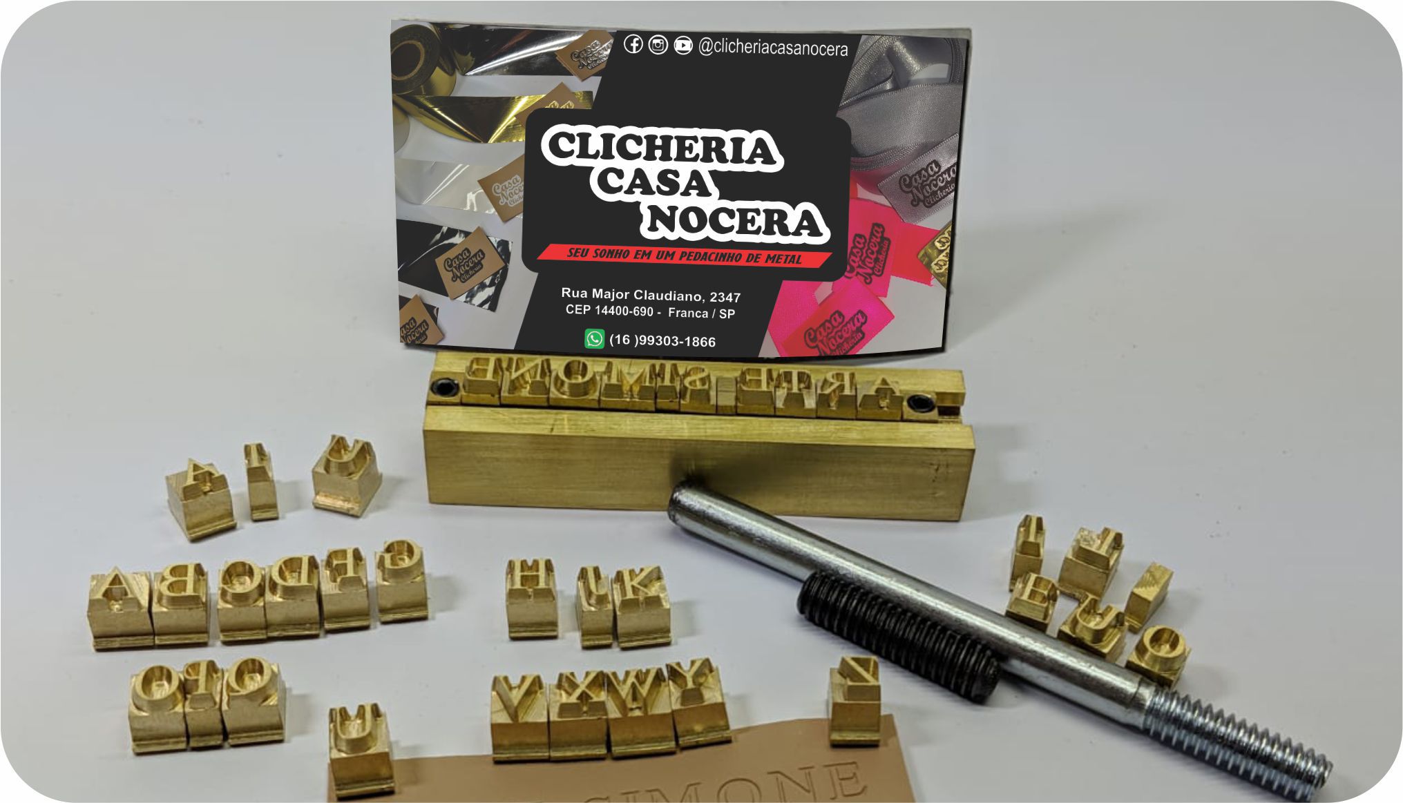 CLICHÊ ALFABETO 52 PEÇAS - 6MM - Clicheria Casa Nocera - Seu sonho em ...