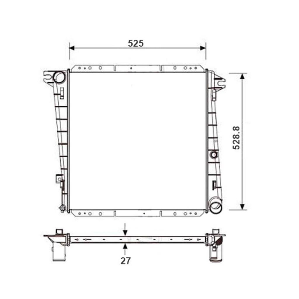 Radiador Ranger 3.0 2005 2006 2007 2008 2009 2010 2011 2012 - Ideal ...