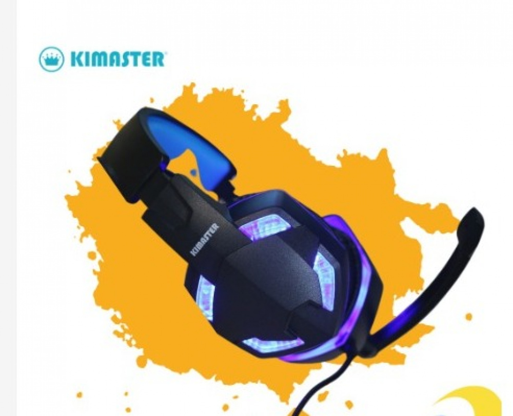 HeadSet Gamer Kimaster K600-Azul - Gringolândia