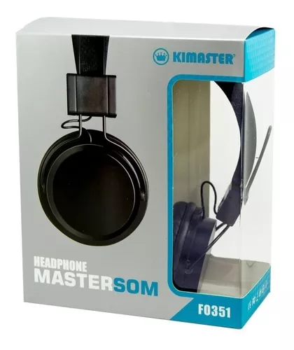 Headphone Mastersom Kimaster FO615 - Preto - Gringolândia