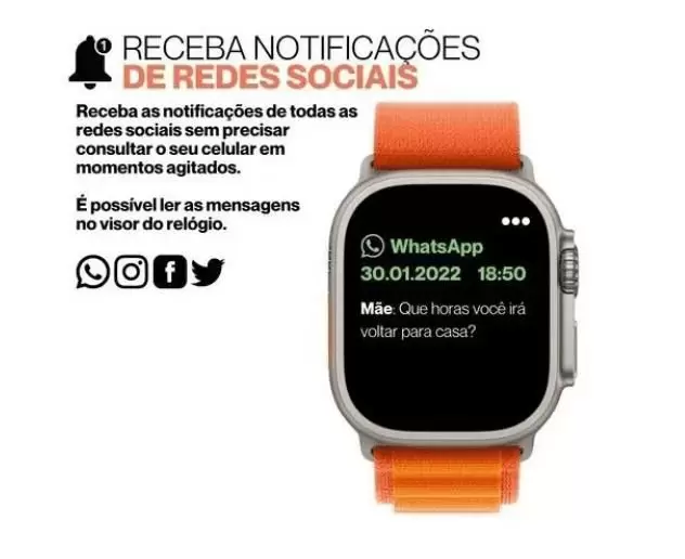 Relógio Smartwatch GS8 Ultra 8 - Gringolândia