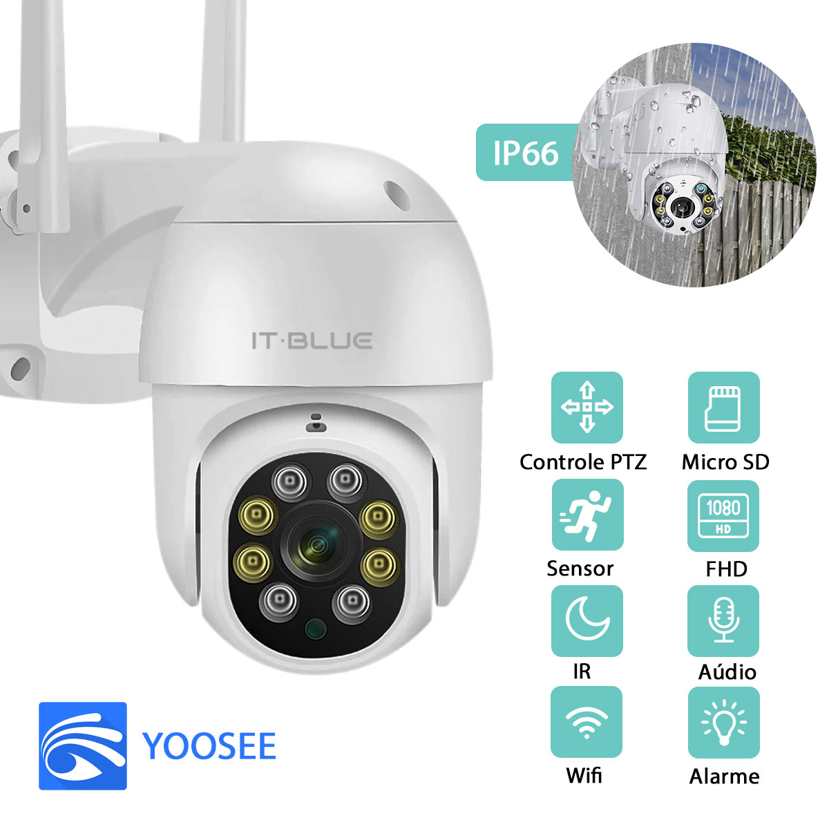 Câmera IP SC-B13 Full HD com Visão Noturna e Detecção de Movimento ...