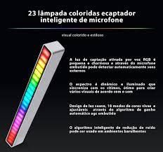 Barra de LED Rítmica RGB Music Lights KNUP KP-FR508 18 Modos de Luz ...
