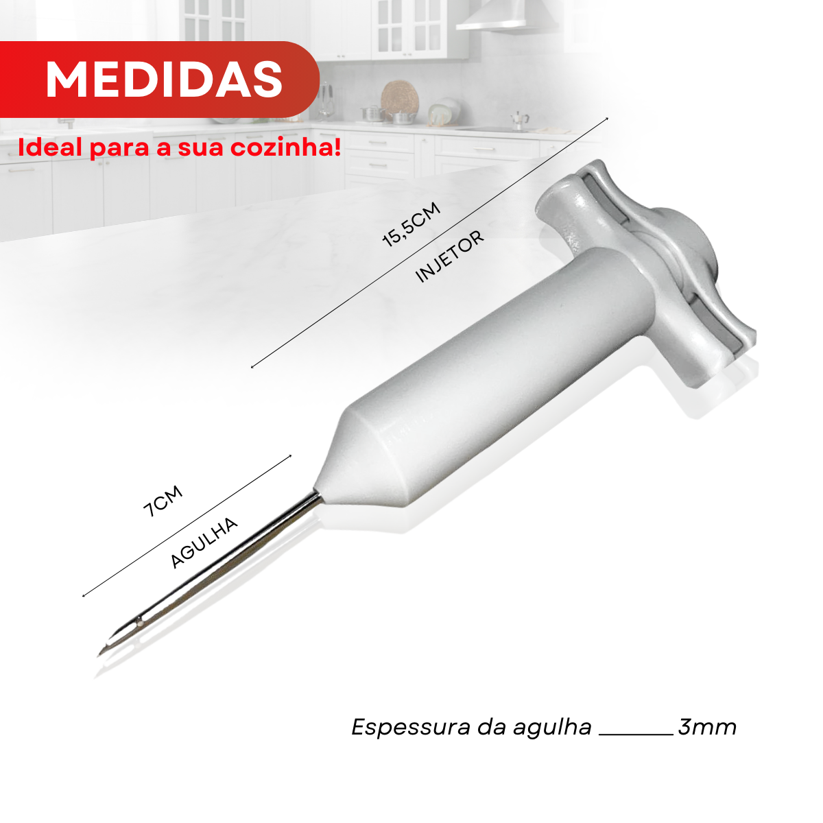 Seringa Injetor De Temperos Inox 60ml Carnes Frango Costela - Tripmar ...