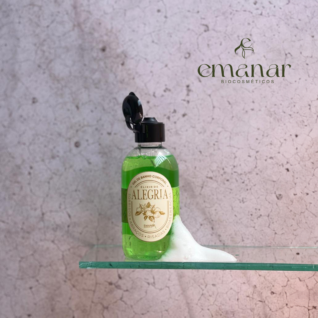 Gel de banho Elixir de Alegria 170mL - Emanar Biocosméticos Naturais e ...