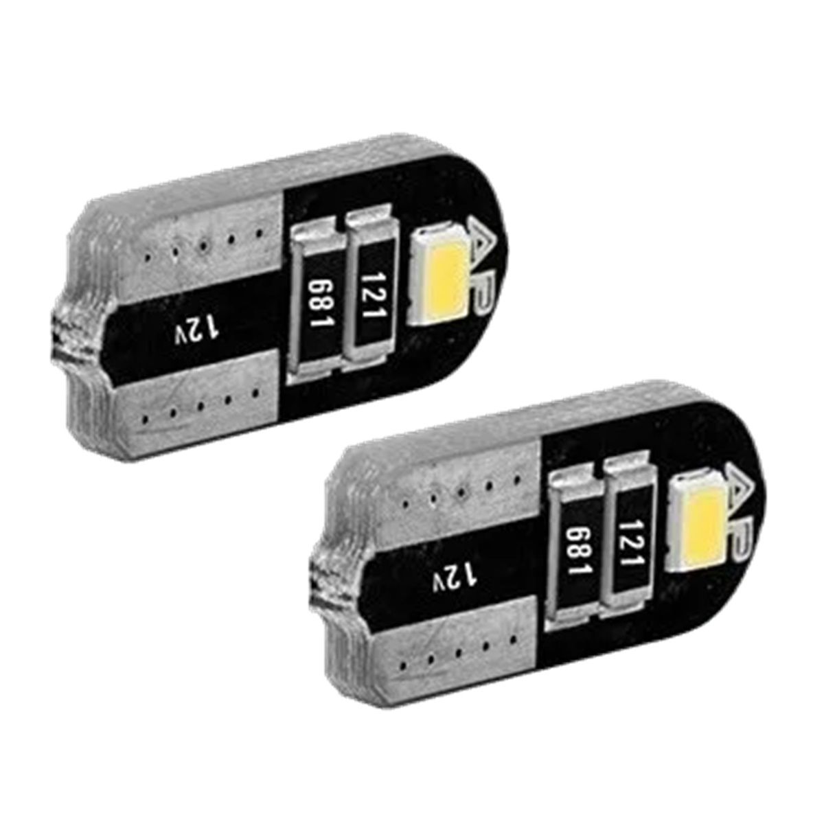 Par Lâmpadas Led Pingo Slim T10 Canbus Placa Lanterna Porta Luvas ...