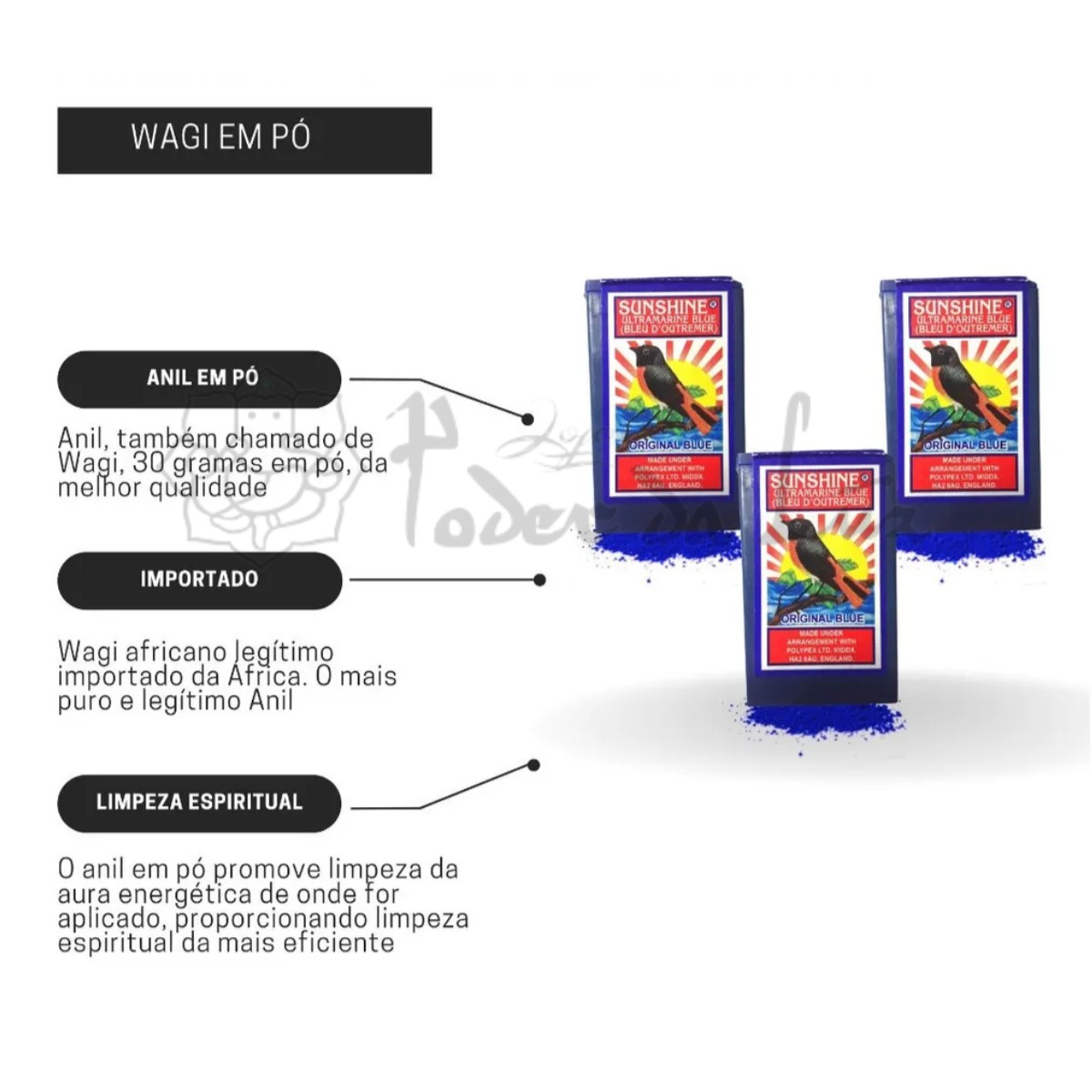 Anil Wagi Sunshine Limpeza Espiritual - Incensos, Pedras Naturais, Feng ...