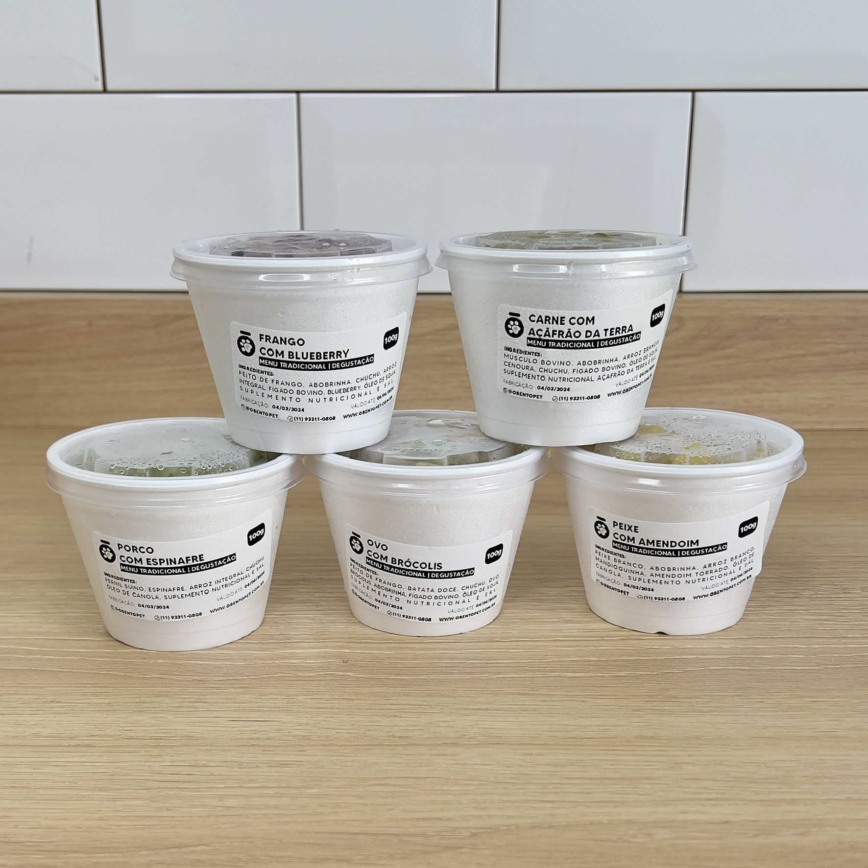 Kit DEGUSTAÇÃO | Menu TRADICIONAL - ObentōPet | Alimentação Natural ...