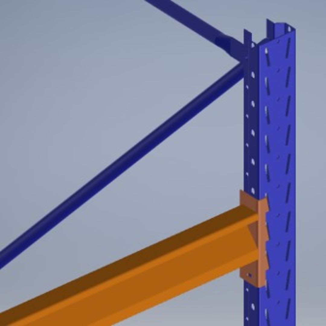 PAR DE LONGARINAS P/ PORTA PALETE 2,30M 3000KG - Onix Estruturas