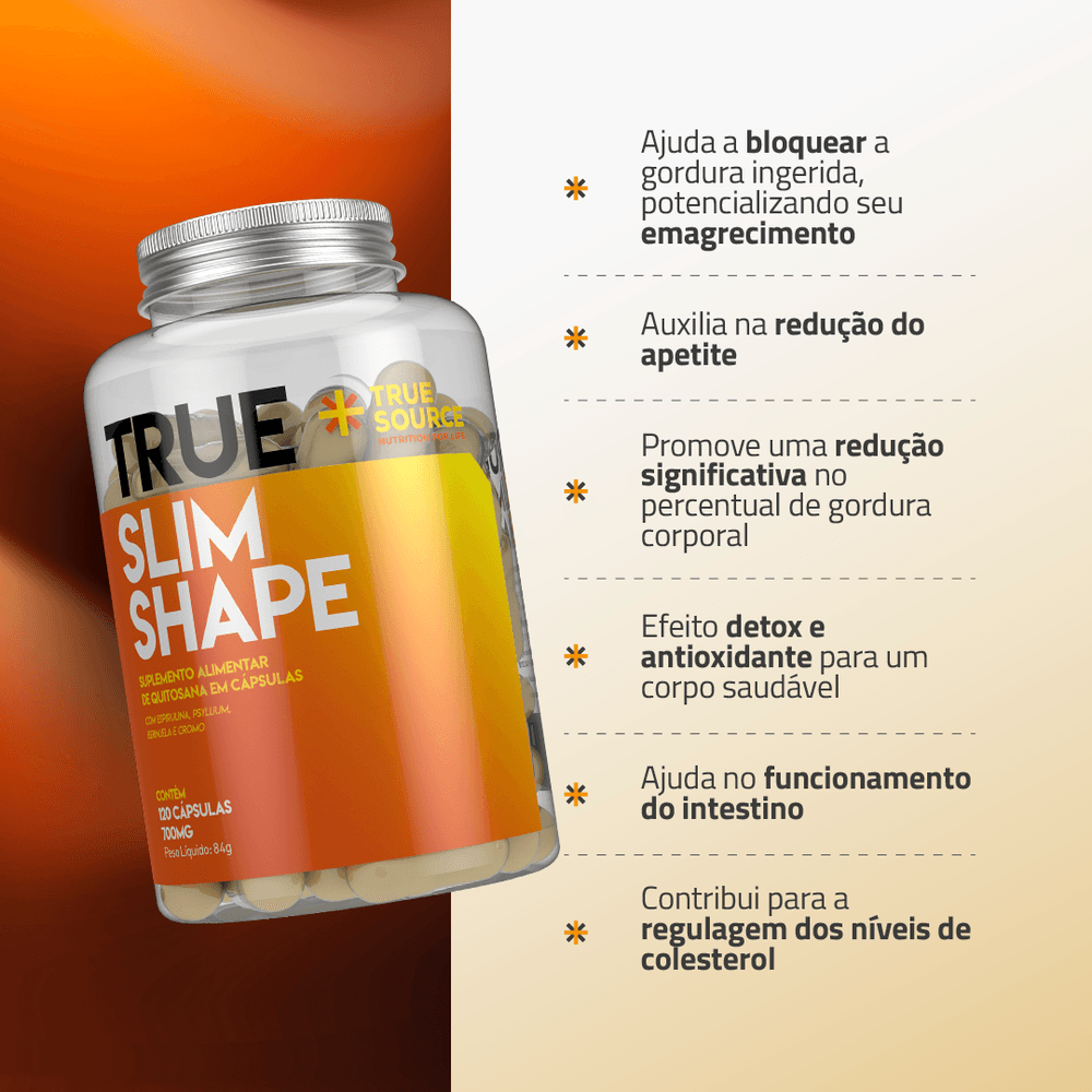 TRUE SLIM SHAPE 120 CÁPSULAS - TRUE SOURCE - Be Fit