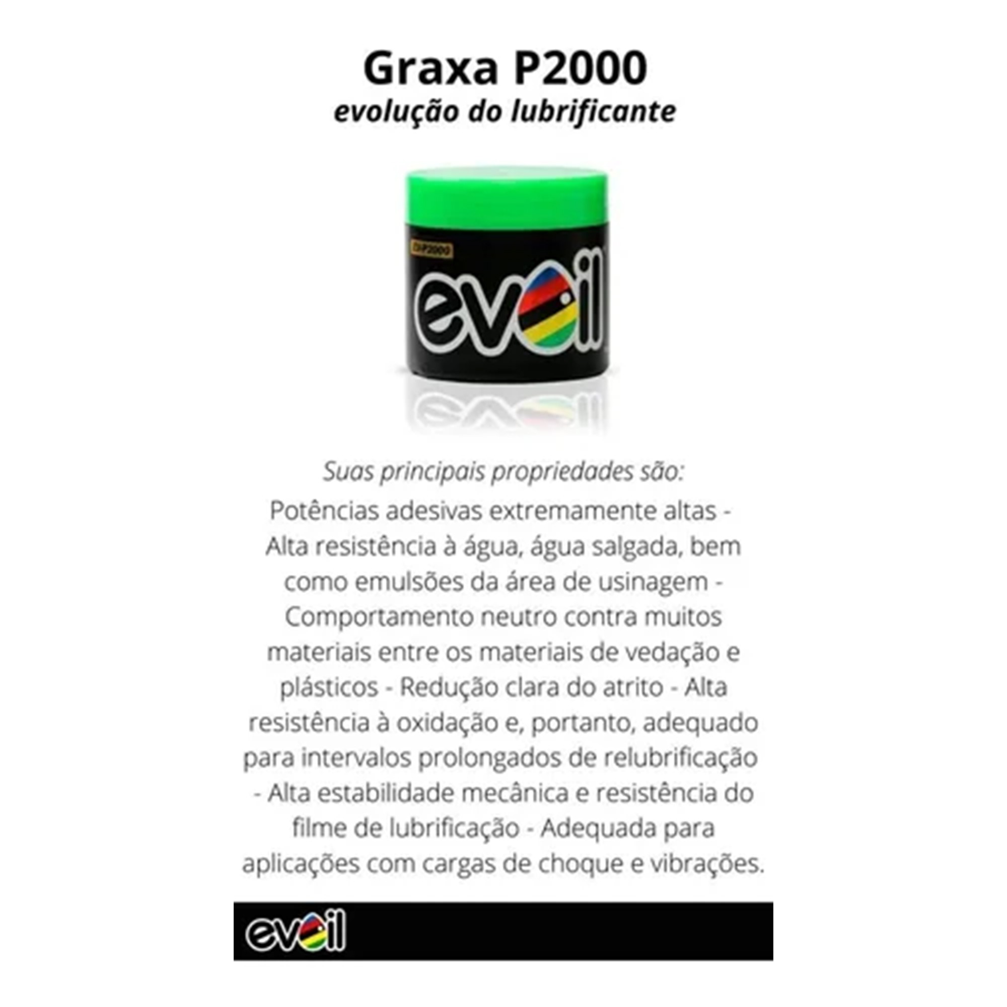 Graxa Evoil EV-P2000 500g Multiuso para Bicicletas - Fluindo - Loja de ...