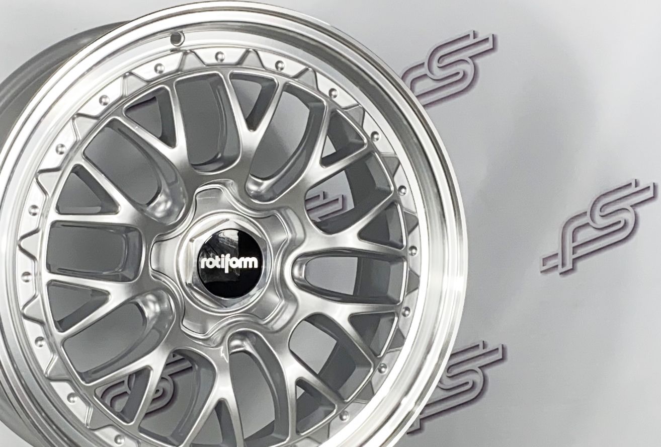 Jogo De Rodas Rotiform LSR Prata Borda Diamantada 5x112 - 19x8,5 ...