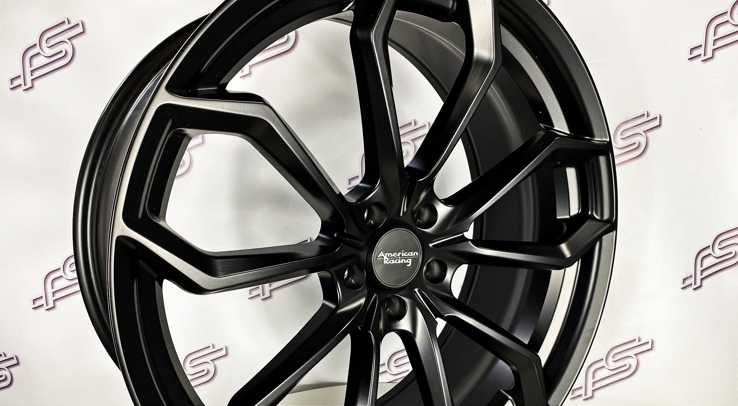 Jogo de Rodas American Racing AR932 Preta Aro 22 / Tala 9" / Furação ...