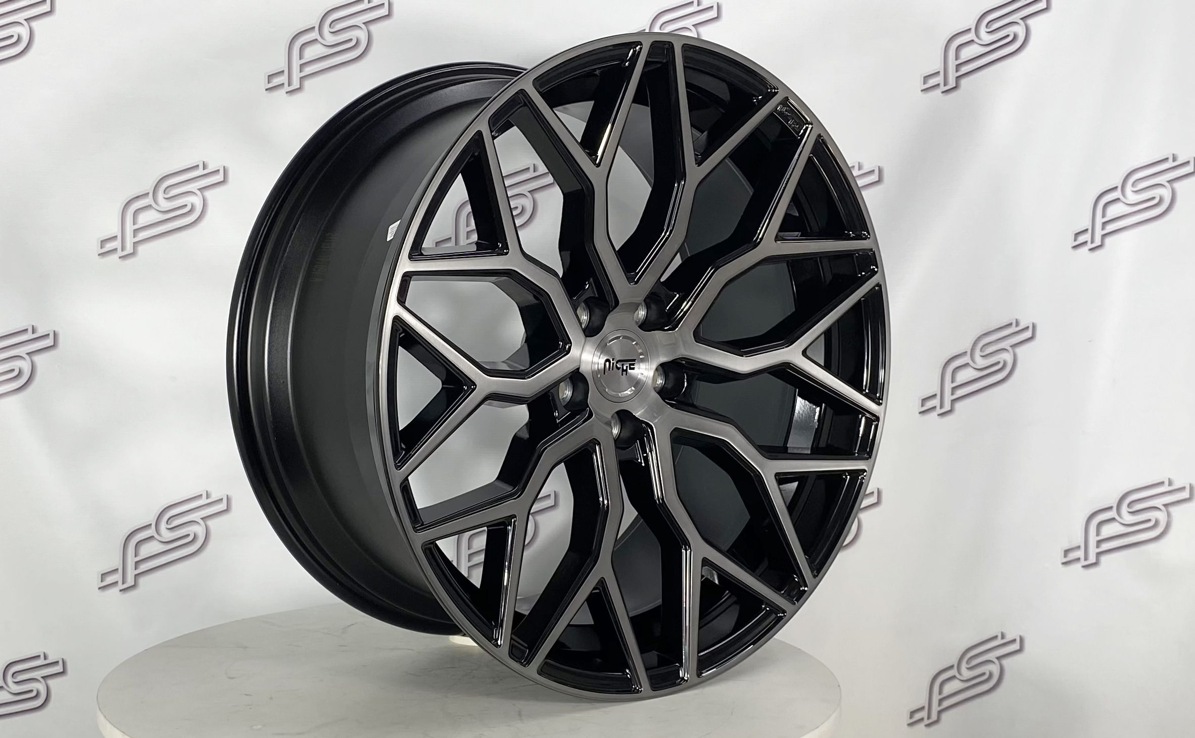 Jogo De Rodas Niche M262 Preto Diamantado 5x120 - 22x10 Offset 30 (Nv) - Rally Som Store | Rodas ...