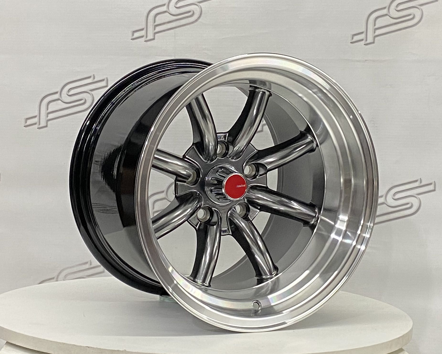 Jogo de Rodas WATANABE AS34 Cromo Look Borda Diamantada Aro 15 Tala 9 ...