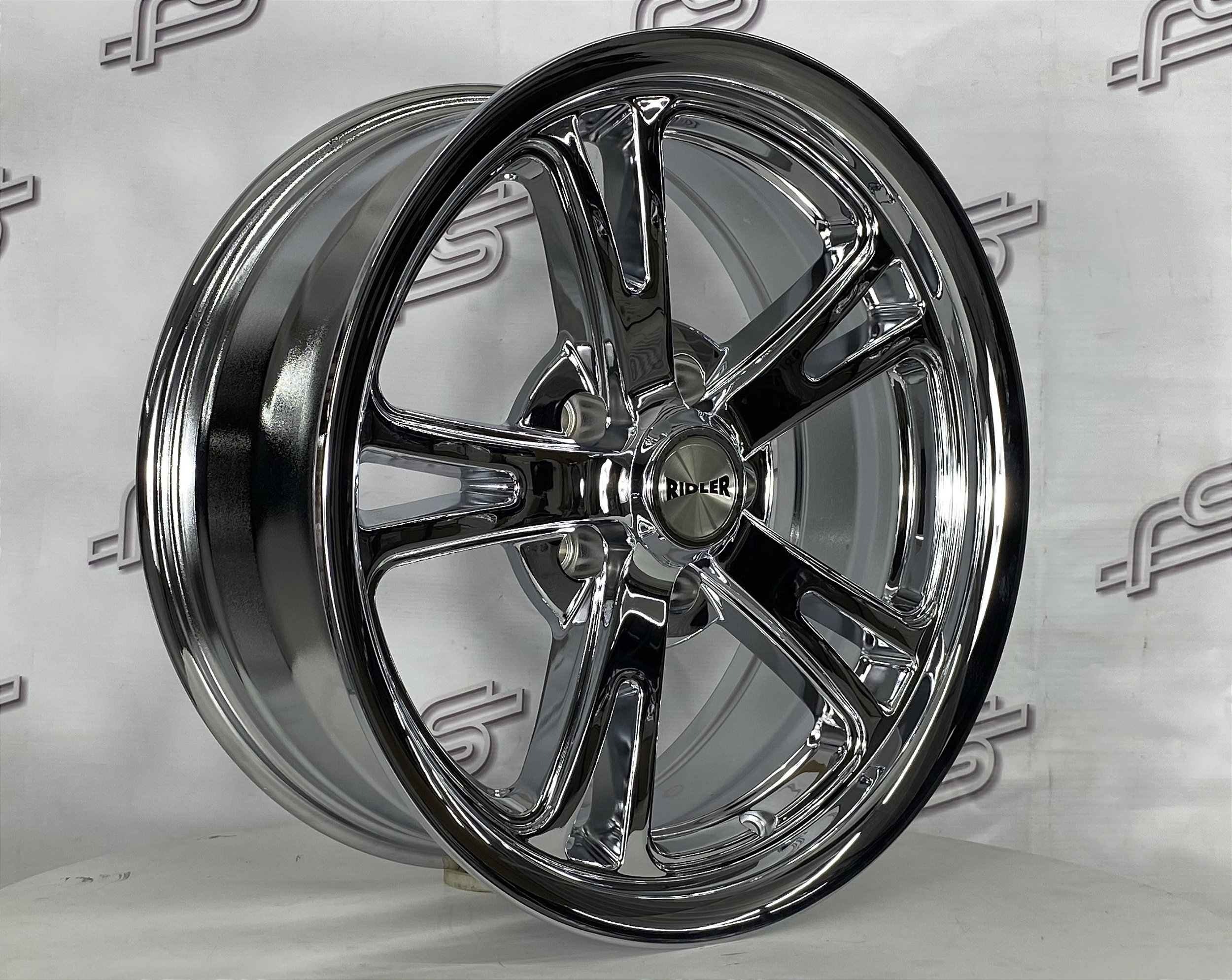 Jogo de Roda Ridler 606 Cromada Aro 17 e 18 / 5x120 ( Tala 8 e 9,5 ...