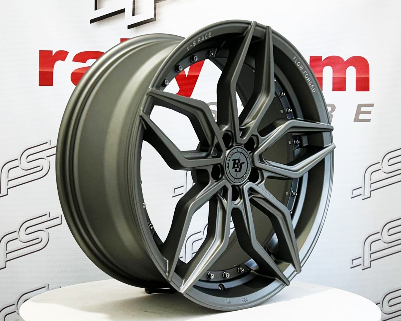 Jogo de Roda BJ VS-Rase Wheels Grafite 5x112 - 20x8,5 Offset 28 - Rally ...