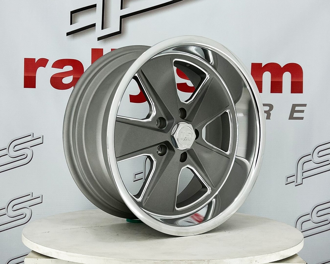 Jogo de Rodas U.S MagS Roadster Grafite Jateada Borda Diamantada Aro 20 ...