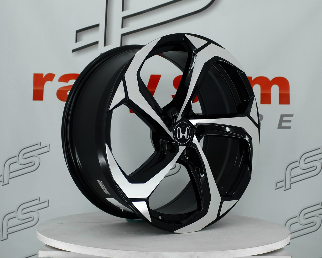 Jogo de Roda Honda Type R Grafite Diamantada 5x114 - 19x8,5 Offset 35 ...