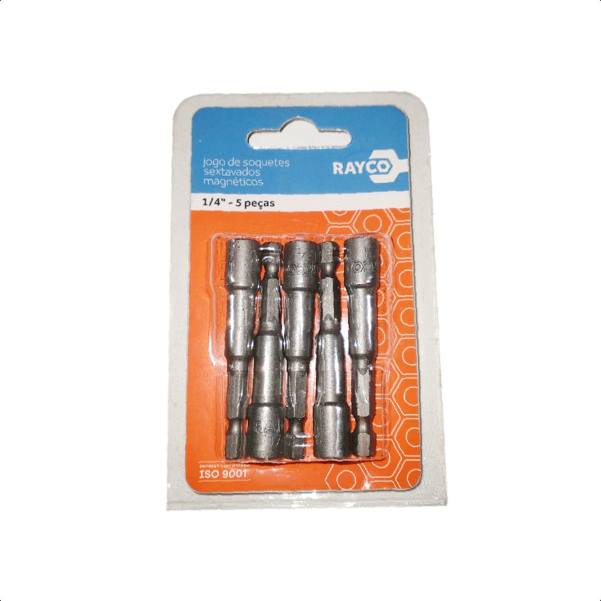 Jogo Soquete Canhão Sextavado 1/4X65mm Cromo Vanádio 5pçs - Bragante ...