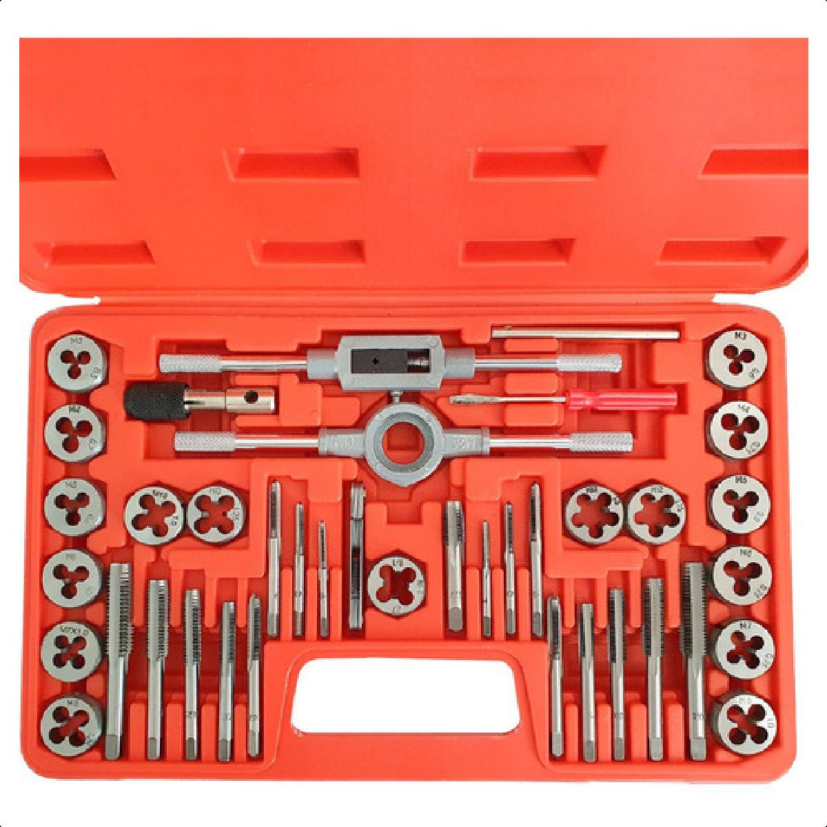 Kit Macho E Tarraxa Para Fazer Rosca + Maleta 40 Peças - Bragante ...