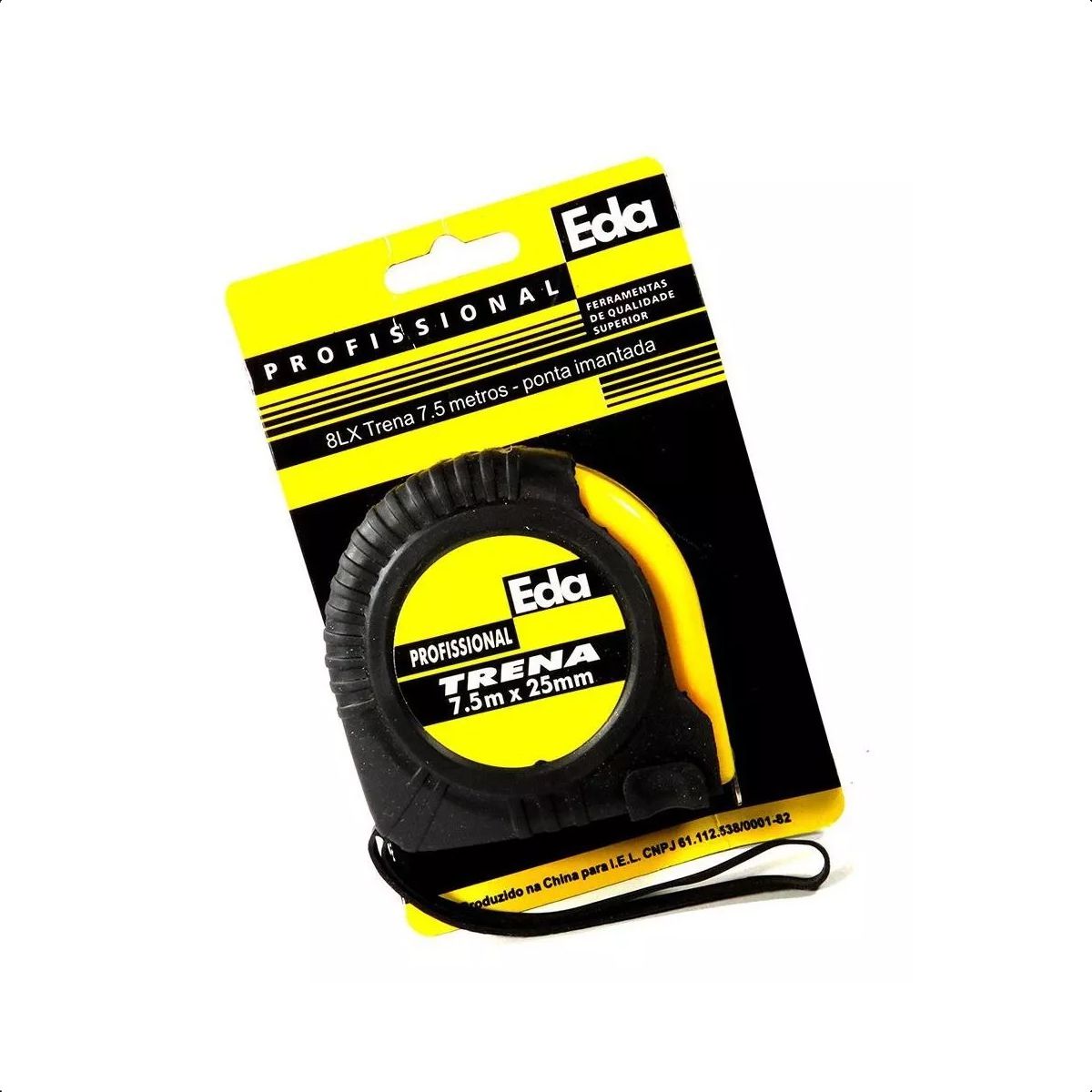 Trena 7,5mX25mm Ponta Imantada Emborrachada EDA Profissional - Bragante ...