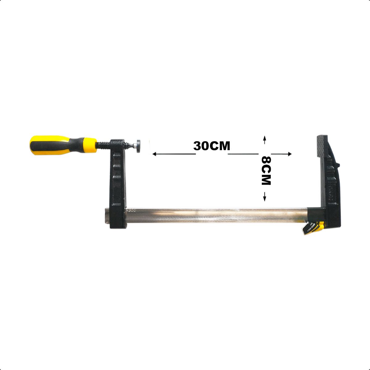 Grampo Sargento Tipo F 80 X 300 mm Aço Cromo Vanádio - Bragante Ferramentas