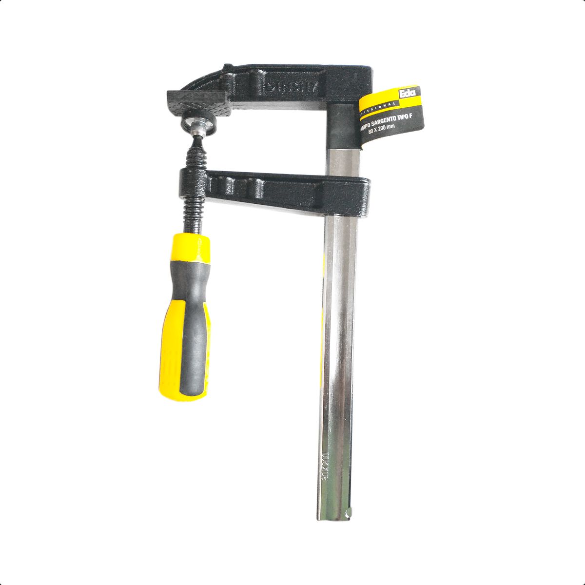 Grampo Sargento Tipo F 80 X 200 mm Aço Cromo Vanádio - Bragante Ferramentas