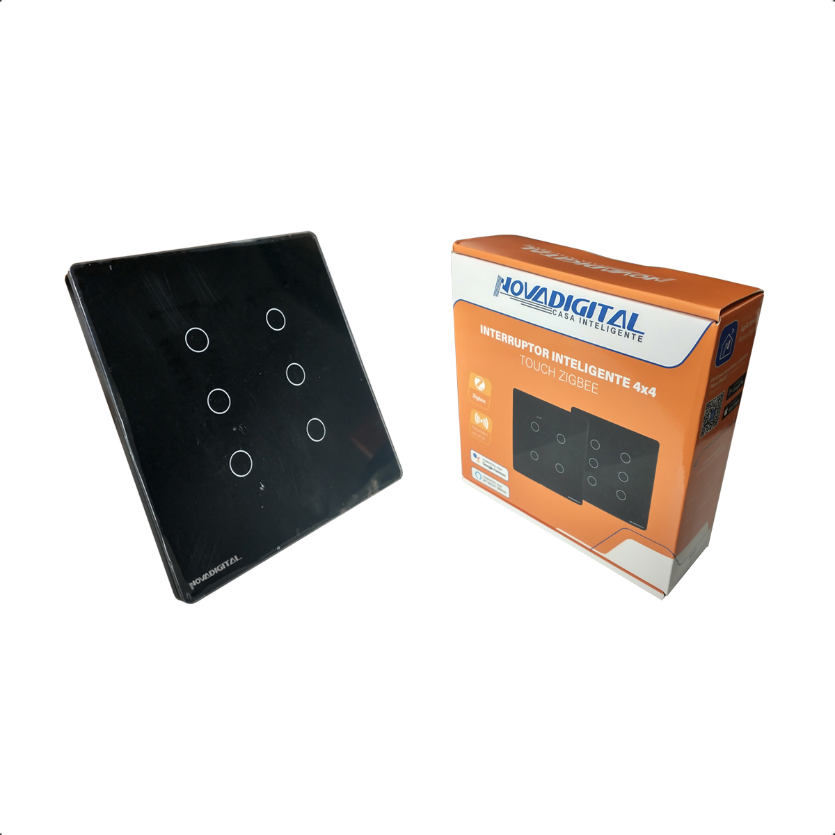 Interruptor Zigbee 6 Botões Inteligente 4x4 Touch - Bragante Ferramentas
