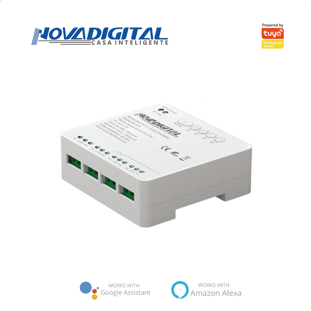 Modulo Interruptor Rele Wi-Fi 4 canais RF433Mhz Inteligente - Bragante ...