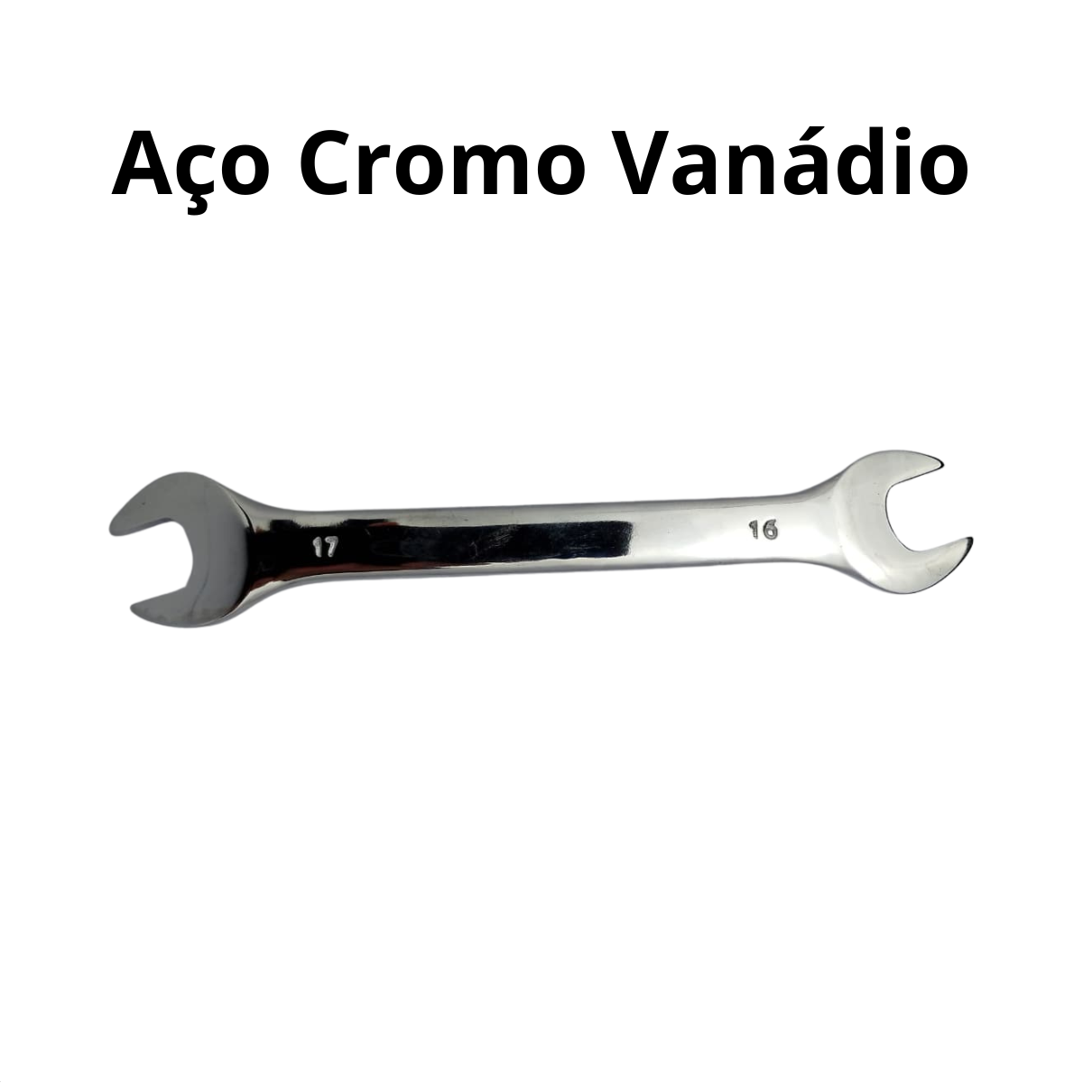 Jogo de Chave Fixa de Aço 6 Peças 6 a 17mm - Bragante Ferramentas