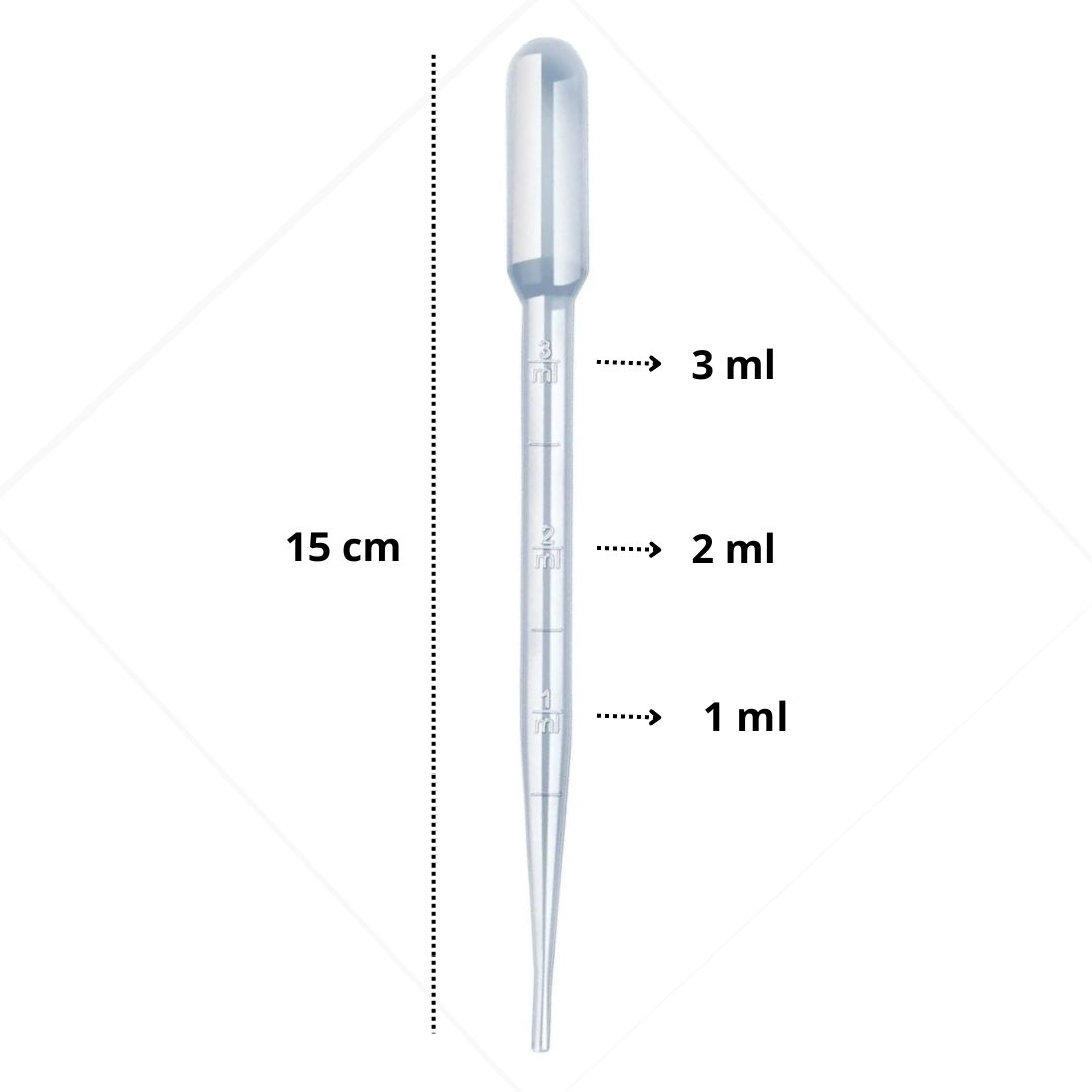 PIPETA PASTEUR PLASTICA 3ML - MFL ACESSORIOS LTDA