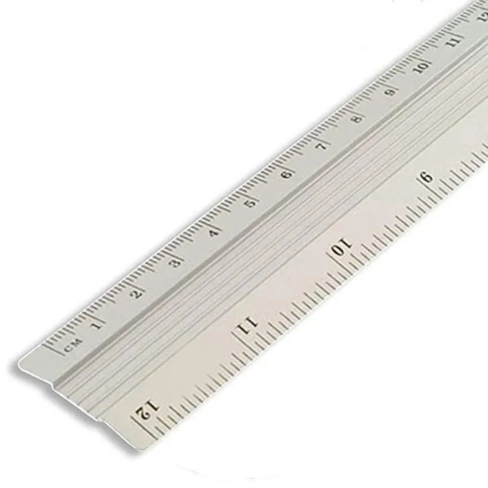 REGUA DE ALUMINIO DE 30CM ESCOLA ESCRITORIO TRABALHO - MFL ACESSORIOS LTDA