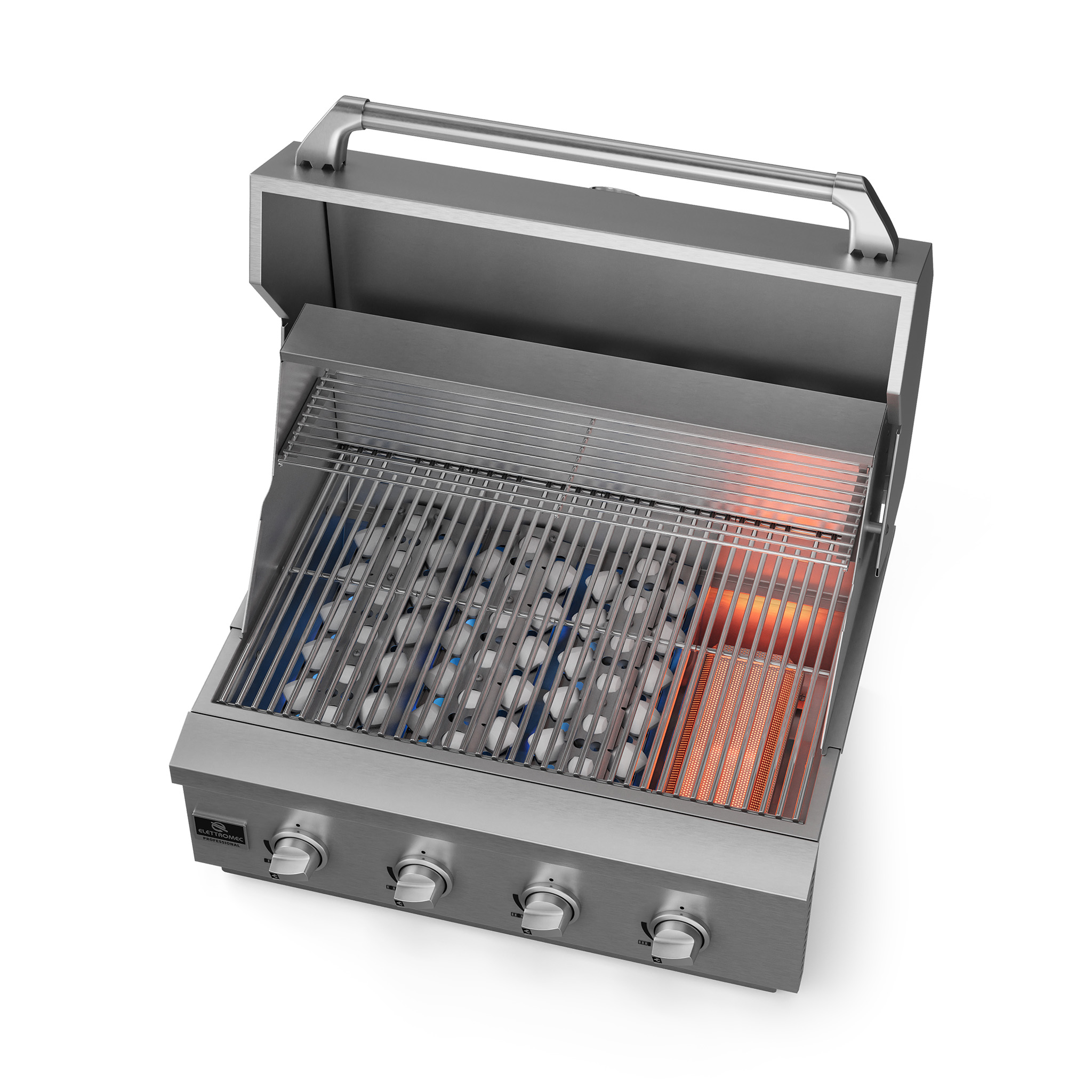 Churrasqueira Professional Gás 30 Polegadas 76cm Elettromec Inox - Unikitchen - Eletrodomésticos ...