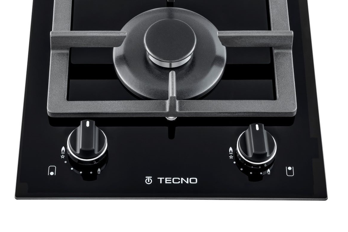 Cooktop Vitrocerâmico com 2 Queimadores a Gás 220V Dominó 30cm Tecno ...