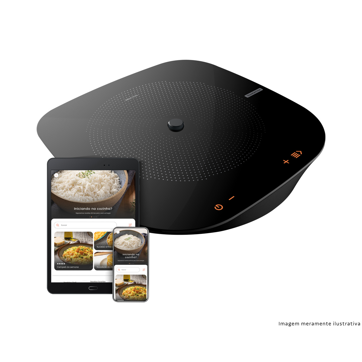 Cooktop Portátil Conectado Tramontina Guru por Indução 127 V ...