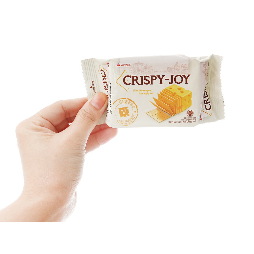 BISCOITO DE QUEIJO CRISPY JOY MAYORA - 180g - Miki Produtos Orientais