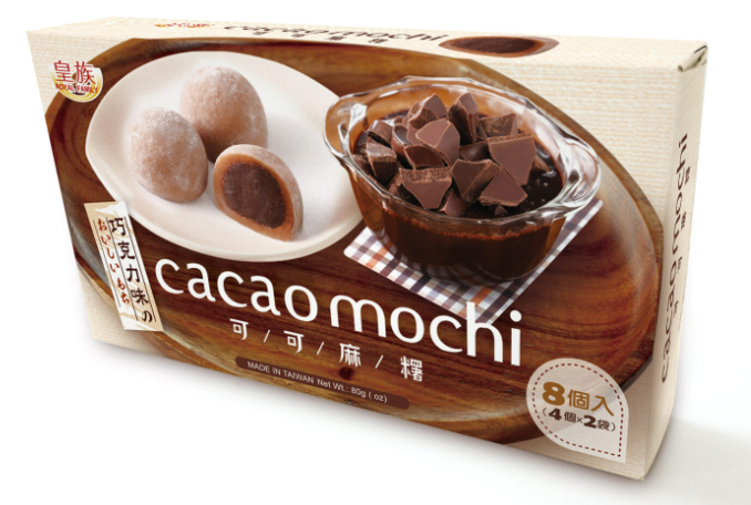 CACAO MOCHI SABORES CHOCOLATE E MORANGO COM CHOCOLATE BRANCO - 80g ...