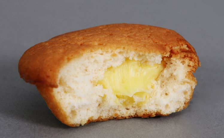 BOLO COM RECHEIO DE CREME CUSTARD ORION 138g- 6 UNIDADES - Miki Produtos Orientais