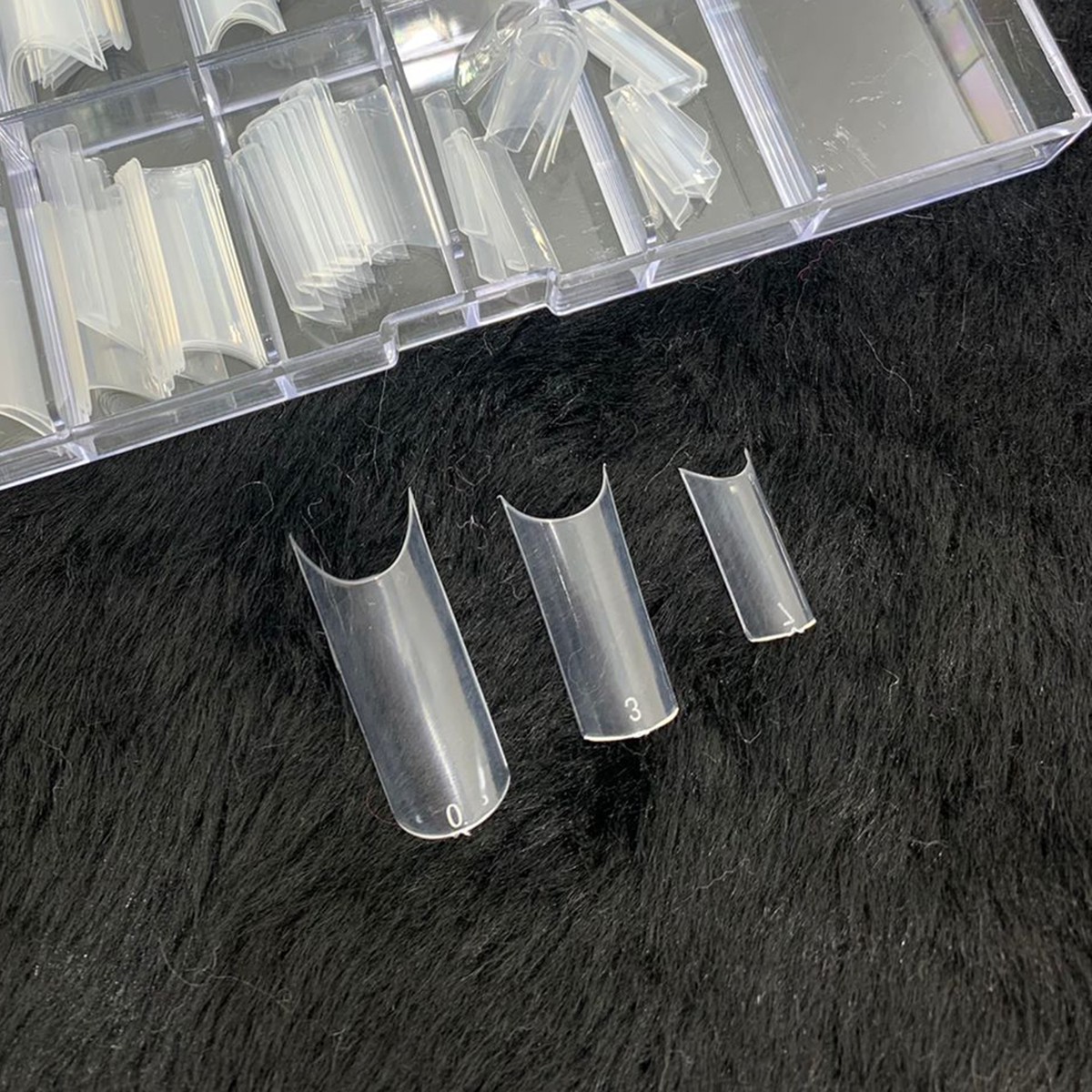 Unha de Gel 100 Tips Curvatura C Porcelana Alongamento Acrigel Acrifix ...