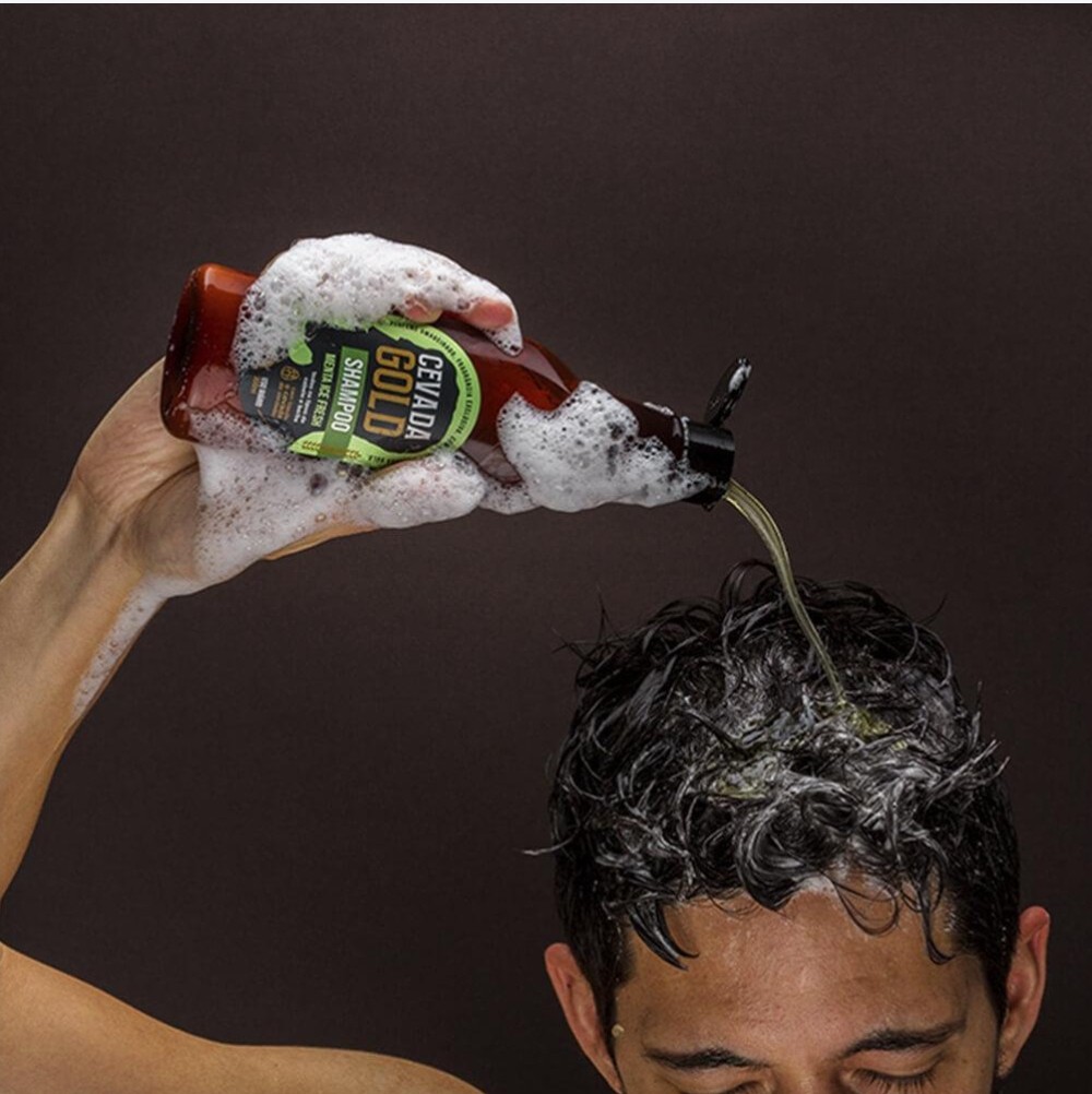 GO. SHAMPOO CEVADA GOLD MENTA ICE - 300ML - Barba Nobre