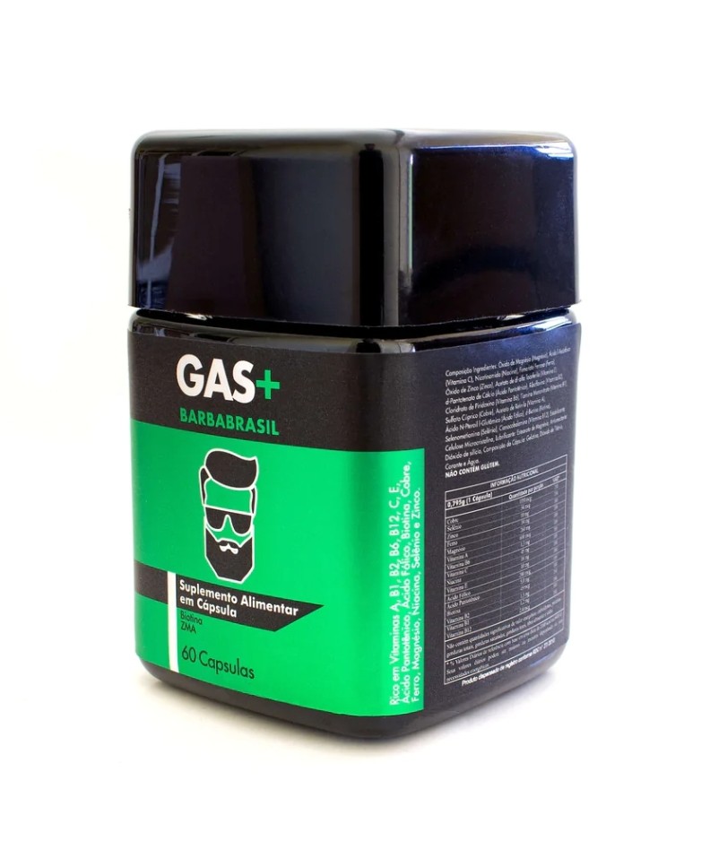 GAS + (60 DIAS) - Suplemento Capilar - Barba Nobre